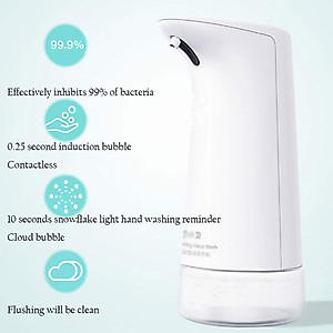 TGRTY Soap Dispenser Liquid Dispenser Induction Foam Dispenser Foam Dispenser Liquid Distributor Liquid Foam Dispenser Lotion Dispenser (Color : White)