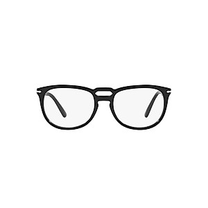 Persol PO3278V Square Prescription Eyewear Frames, Black/Demo Lens, 51 mm