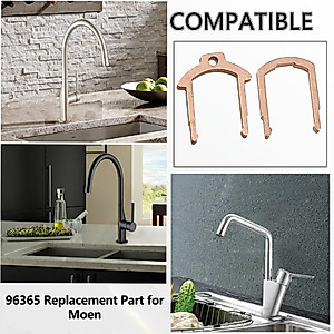 BKIFU 96365 Retainer Clips Replacement Part for Moen,fits Moen 1200 & 1225,1225b cartriges Retainer Clips,for Moen Shower Valve Retainer Clip.