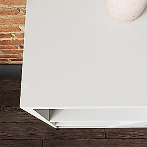 Sauder North Avenue White 9-Cube Cubby Organizer Bookcase, White Finish