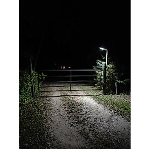 Commercial Heavy Duty LED Solar Street Light, Dusk to Dawn, 6000K, LED Motion Sensor Light for Yard, 10W