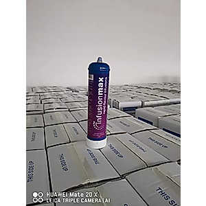 InfusionMax Whipped Cream Chargers - Pure Culinary Gas Whipped Cream Cylinder - 0.95 (580 gram) - 1 Carton (6 Cylinders) - Damaged Packaging