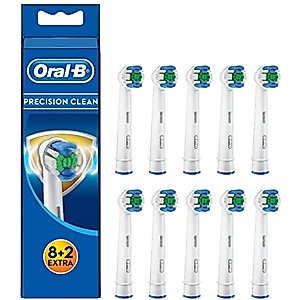 Oral-B Precision Clean Brush Heads with Bacterial Protection - Prevents Bacterial Growth on Bristles