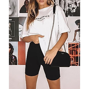 GAYHAY High Waisted Biker Shorts for Women - 8"/5"/3" Soft Black Spandex Shorts for Workout Volleyball Yoga Dance