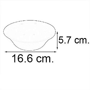 STERILITE Plastic BOWL SET, 3-Pack, White