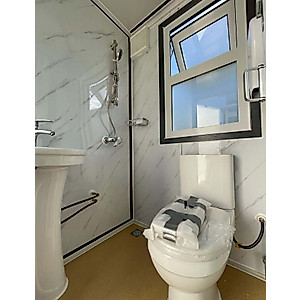 Generic Portable Prefabrecated Tiny House, Expandable Plastic Mobile House, 20X7 ft Prefab House, Foldable Moveable House, 1Bedroom with SofaBed, Cupboard, Kitchen, Ideal for Office, Shed, White