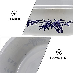Happyyami Flower Vases Decorative 30pcs Basin with Bowl Hydroponic Seeding Non- Water Potted Caliber Bonsai and Garden Plants Flowerpots Pots Office Use Flowers Indoor Plastic Outdoor Lily Orchid Pot