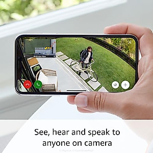 Ring Stick Up Cam Pro, Battery | Two-Way Talk with Audio+, 3D Motion Detection with Bird’s Eye Zones, and 1080p HDR Video & Color Night Vision (2023 release), White