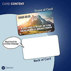 70 Bible Verse Encouragement Cards (7 Verses 10 of Each) - Blank Back Kudos Thank You Appreciation Inspirational Religious Christian Scripture Quotes Prayer Mini Postcards - Teachers, Mom & Dad Gift