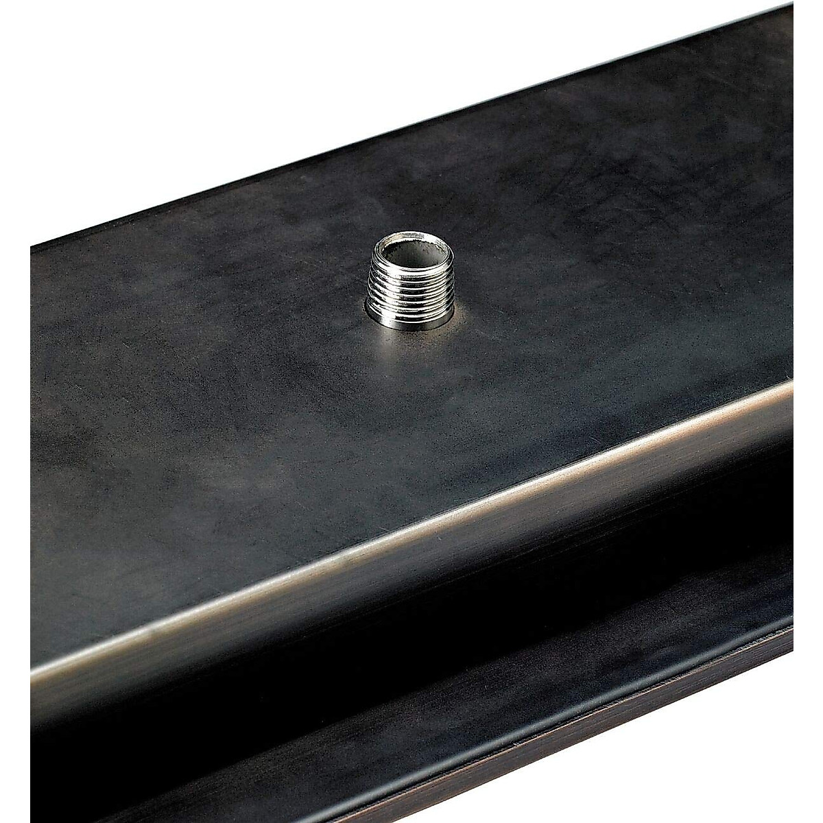 72"x 6" Linear Channel Oil Rubbed Bronze Drop-in Pan with Spark Ignition Kit - Natural Gas