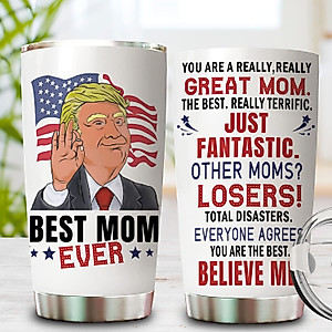 CordoCuti Gifts for Mom from Daughter, Son, Kids - Christmas Gifts for Mom - Mom Birthday Gifts, Birthday Gifts for Mom - Christmas Gifts For Mom From Daughter, Son - Mom Tumbler 20Oz White