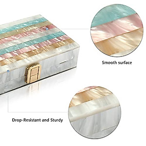 Rkrouco Women Acrylic Evening Clutch Purses Multicolor Purse Handbag for Wedding Cocktail Party Prom