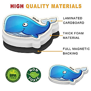 Refrigerator Magnets for Kids 64 PCS Animals Magnets Toys -Dinosaurs Insect Ocean Sea Animal Magnets - Foam Animal -Fridge Magnets for Toddlers Educational Toy for Preschool Learning