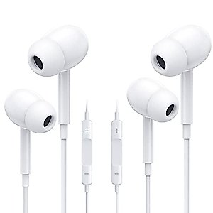 Wired Earbuds for iPhone 14/14 Pro Max - iPhone Headphones in-Ear with Microphone, Noise Isolating, Bluetooth, Compatible with iPhone 14 Pro/13/13 Pro Max/12/11/X/XR (2 Pack)
