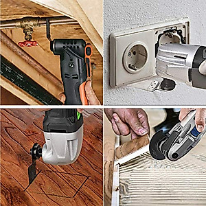 Ohuhu 28 PCS Oscillating Multitool Blades, Universal Oscillating Saw Blades for Wood Metal Plastic, Quick Release Multi Tool Blade Kit Fit Dewalt Milwaukee Multimaster Ryobi Makita Fein