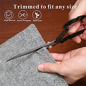 Non-Slip Area Rug Pad 2'x6', 1/3" Thick Dual Surface-Felt+Rubber. Premium Carpet Mat - Safe for All Floors and Finishes, Adds Comfort and Protection, Extra Strong Grip - Many Custom Sizes.