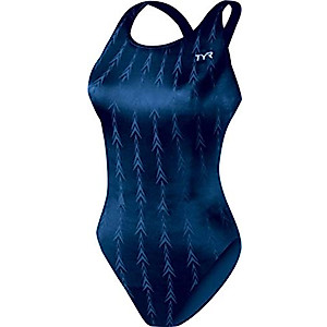 TYR Women's Fusion 2 Aeroback Swim Suit (Navy, 22 -Inch)