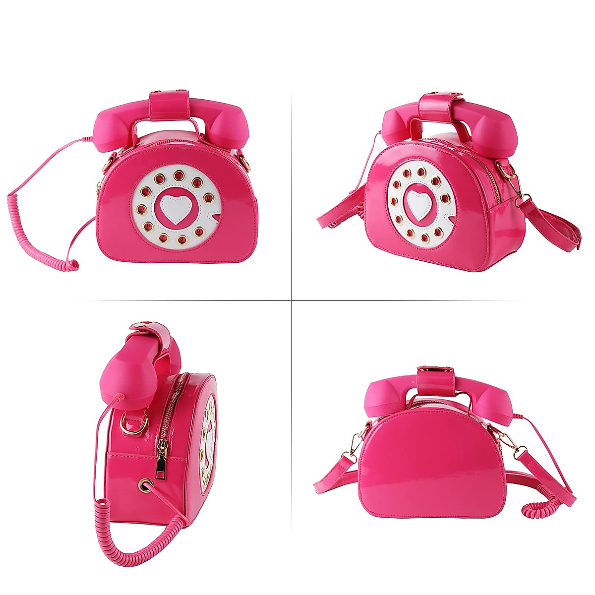 SUKUTU Telephone Shaped Purse Shoulder Crossbody Tote Bags Women Retro Phone Top-Handle Handbags for Girls