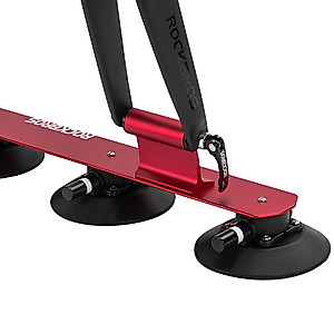 ROCKBROS Sucker Bike Rack for Car Roof Suction Cup Bicycle Carrier Quick Release Aluminium Alloy Roof Rack for 2 Bikes