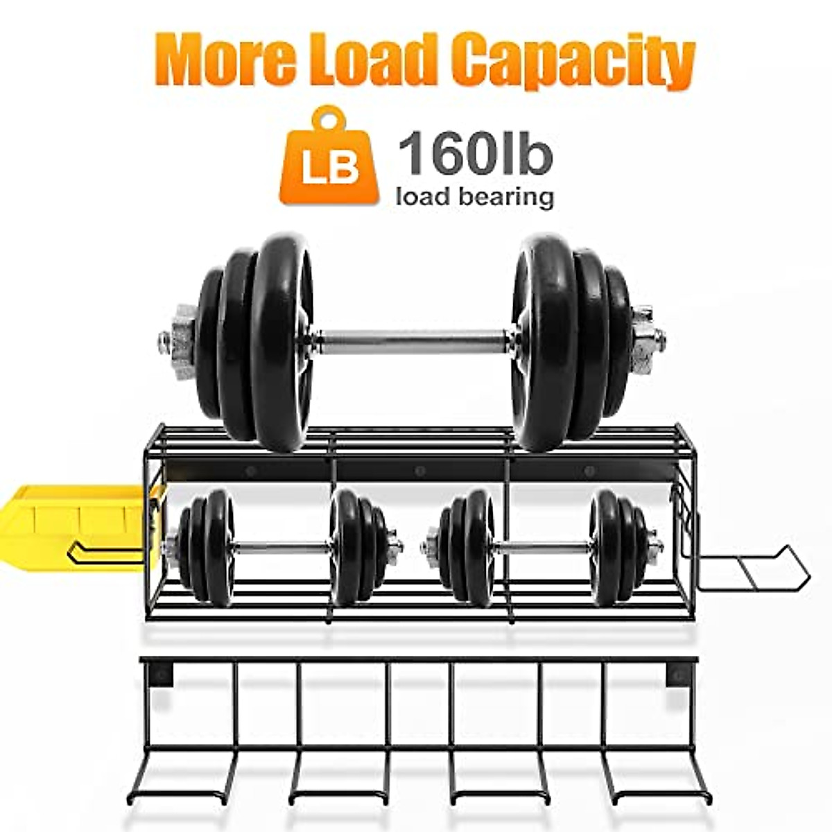 Power Tool Organizer, Metal Wall-Mounted Drill Holder, Storage Rack for Cordless Drill, Tool Organizers and Storage, Heavy Duty & Removable Design