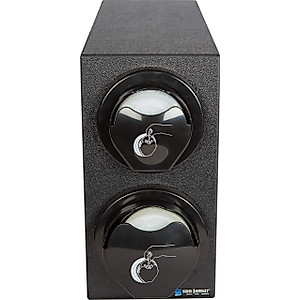 San Jamar Ez-Fit Lid Dispenser for 8 - 24 Oz and 24-46 Oz Cup Lids for Restaurants, Dining Halls, and Fast Food, Plastic, 17.25 x 10 x 27.75 Inches, Black