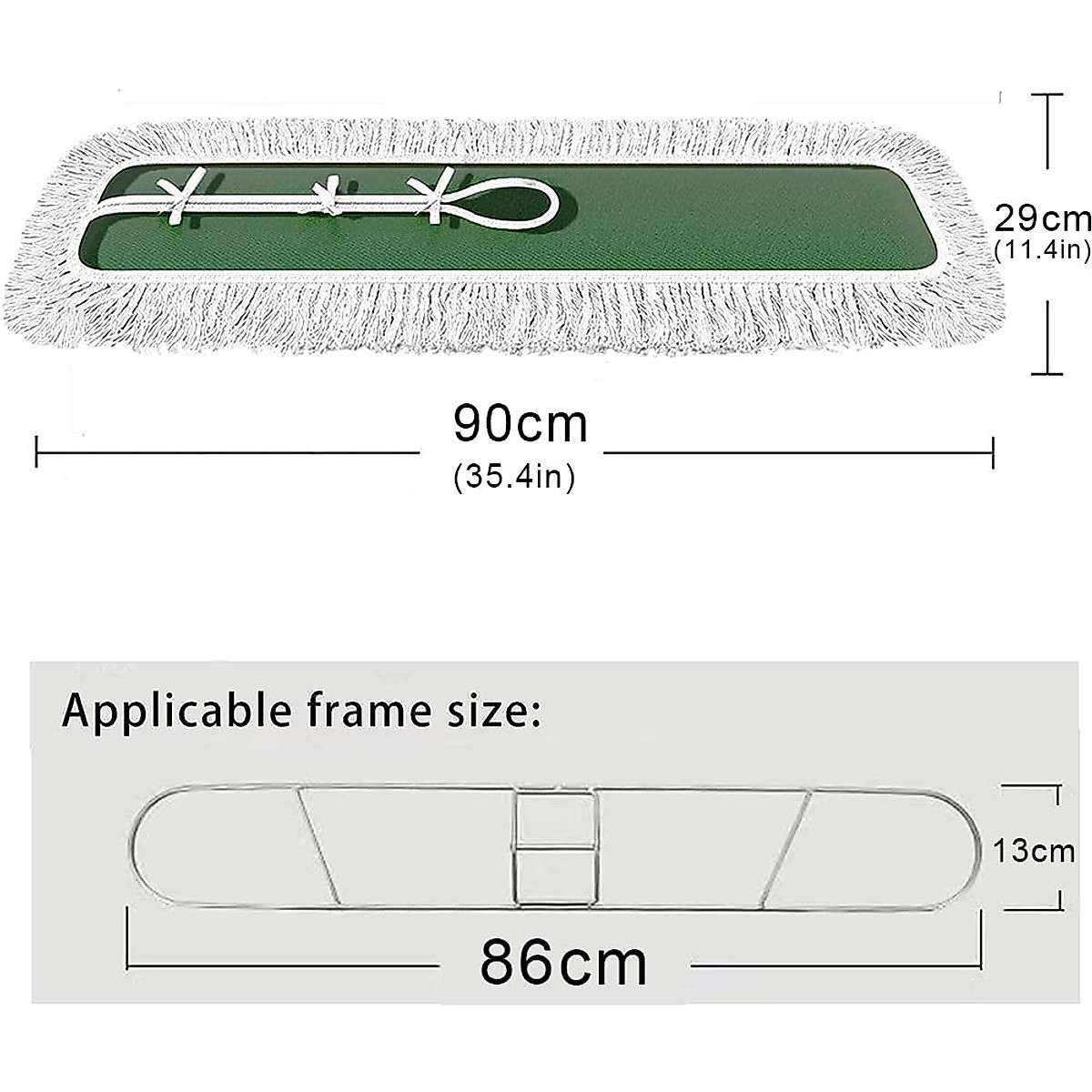 Commercial Mop Head Replacement,Blue Cotton Looped End String, Wet Industrial Cleaning Vintage Mop Head Replacements Refill, Machine Washable - Ideal Refill for Commercial Grade Mops