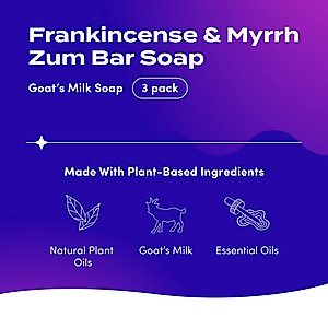 Zum Bar Goat's Milk Soap - Frankincense and Myrrh - 3 oz (3 Pack)