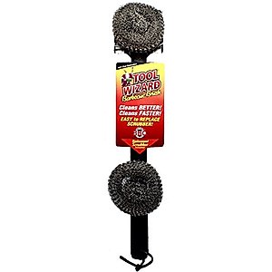 Tool Wizard Toolwiz, Grill Brush with Extra Scrubber
