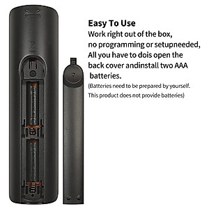 Universal Remote Control Replacement for Samsung Smart-TV LCD LED UHD QLED 4K Crystal UHD 6/7/8/9/TU-7000 Series Smart TVs, with Netflix, Prime Video Buttons(BN59-01315A/BN59-01315J/BN59-01315E)