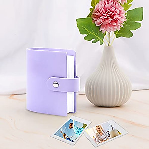 52 Pockets Mini Photo Album for Fujifilm Instax Mini Instant Film, Polaroid Snap, Z2300, SocialMatic Instant Cameras & Zip Instant Printer (Purple, 1Pack)