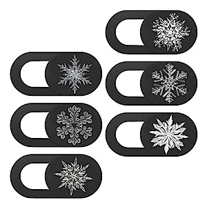 SOLUSTRE Computer Camera Computer Stickers 12pcs Phone Computer Privacy Tablet Black Blocker Laptop Webcam Camera for Slide Snowflake Cover Computer Camera Computer Stickers