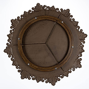 Gerson Cream Ceramic Lazy Susan Crudite With Acanthus Leaf Metal Base