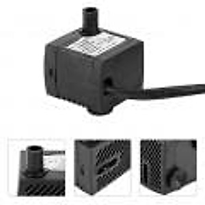 Submersible Pump, Quiet Fountain Water Pump Amphibious Water Pump for Aquarium Pond Pump Fish Tank Pump Hydroponics Pond Statuary