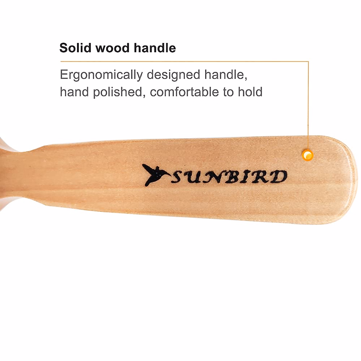 SUNBIRD Beard Brush For Men (Soft brush),Bristle brushes，Men's Beard Grooming Tools And Beard Styling Daily Care