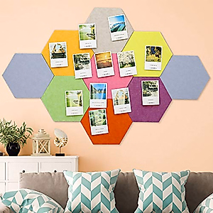 Wall decoration DIY Hexagonal Felt Board Wall Sticker Message Board ins Photo Wall Hanging Home Display Board Cork Board of Childcare Center