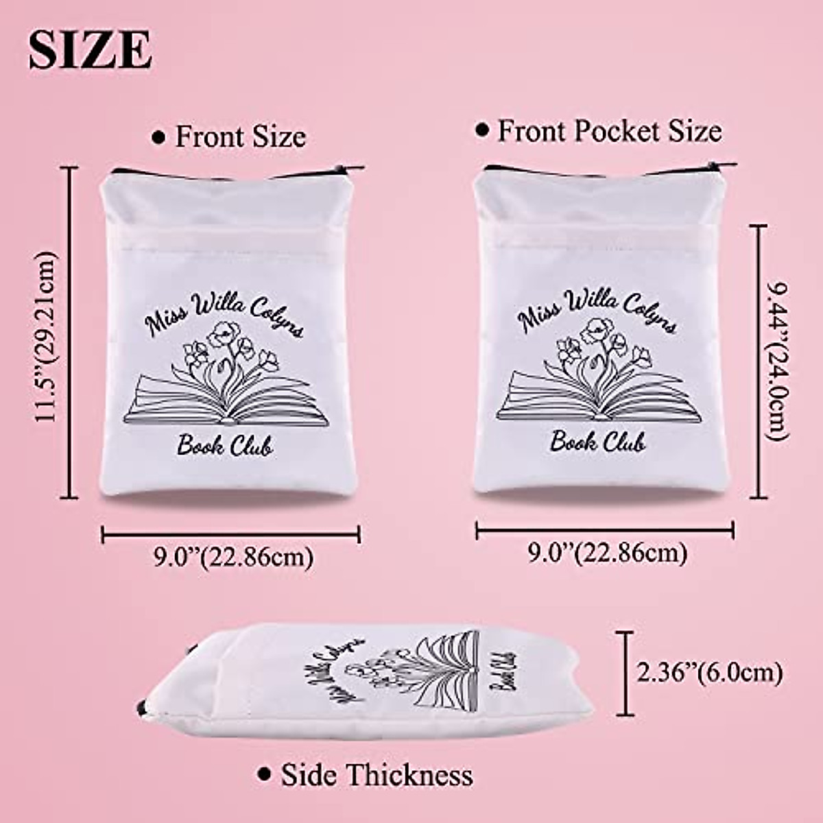 G2TUP from Blood and Ash Inspired Gift Miss Willa Colyns Book Club Book Sleeve FBAA Book Covers Bookish Gift Book Lover Fan Zipper Book Protector (Miss Willa Colyns BS)