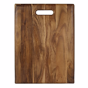Architec Gripperwood Acacia Cutting Board, Non-Slip Gripper Feet, 12" by 16"