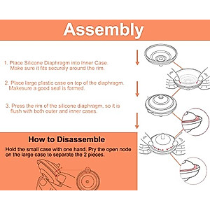 Loveishere Duckbill Valves and Silicone Diaphragm, Compatible with Momcozy/TSRETE/PADRAM/LoveOfLive/OMFMF Breast Pumps Replace momcozy S9|S10|S12 Pump Parts/Accessories,4pcs Set