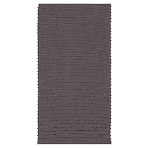 MU Kitchen 100% Cotton Ridged Dishtowel, 18 x 28 Inches, Platinum
