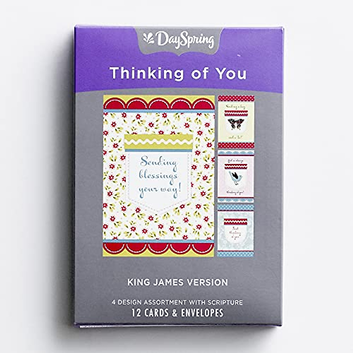 DaySpring Thinking of You - Inspirational Boxed Cards - Polka Dots - 60943,Multi Color
