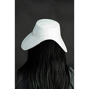 Nicky Bigs Novelties Adult Bonnet Old Fashioned Victorian Handmaids Hat- Women Pilgrim Bonnets Hats - Amish Colonial Bonnet Cap - Pioneer Prairie Felt Sun Hat Costume Accessories Black