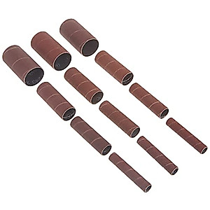 WEN 5932SPC Replacement Spindle Sanding Sleeves, Assorted Sandpaper Grits, 12 Pack