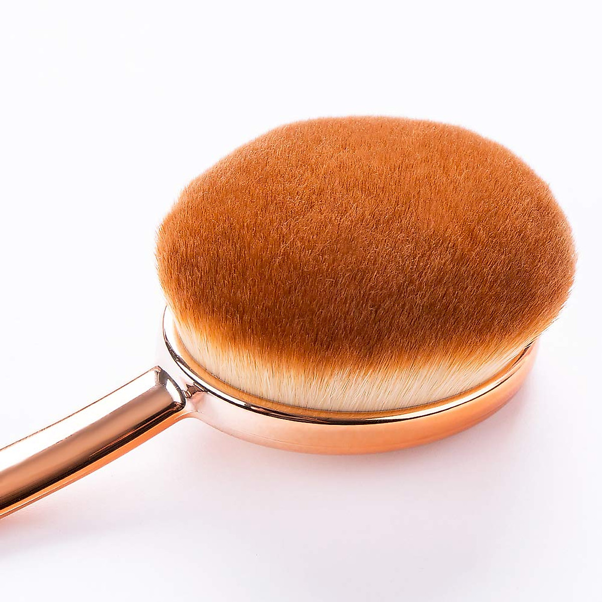 Yoseng Oval Foundation Brush Large Toothbrush Makeup Brushes Fast Flawless Application Liquid Cream Powder Foundation（Pack of 2）