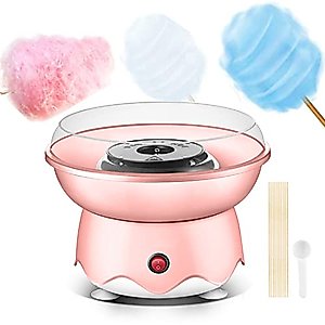 Cotton Candy Machine for Kids, Professional Cotton Candy Maker Machine BPA Free with 10 Cones and Sugar Scoop for Birthday Parties, Children's Day