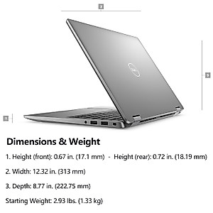 Dell Latitude E7470 14-inch Touchscreen Laptop, Intel Core i7 6600U 2.6Ghz, 16GB DDR4, 512GB NVMe PCIe SSD, QHD 1440p, HDMI, Webcam, Windows 10 Pro x64 (Renewed)