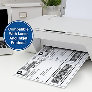 PrintWorks Half Sheet Perforated Paper, 8.5 x 11, 20 lb, 2500 Sheets, White (04116C)