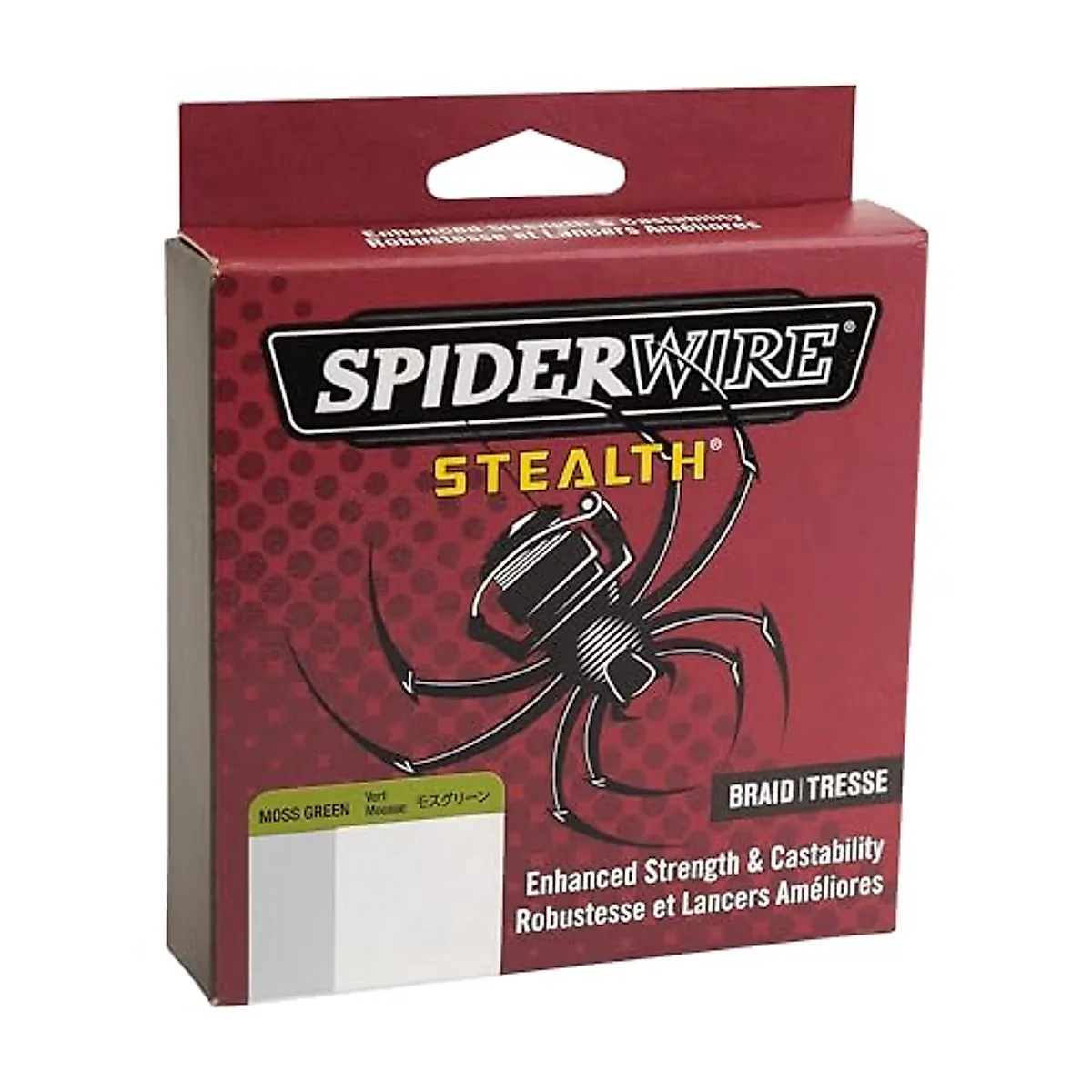 SpiderWire Stealth® Superline, Moss Green, 15lb | 6.8kg, 500yd | 457m Braided Fishing Line, Suitable for Freshwater and Saltwater Environments
