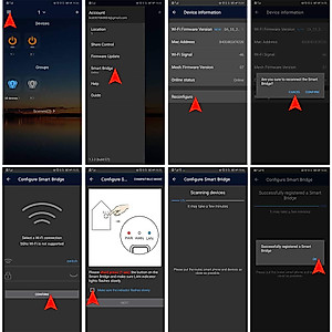 Bluetooth Mesh Smart Bridge Smart Hub Connect to Wi-Fi, Only Work for HaoDeng Bluetooth Mesh Smart Devices, Enables Remote Access to the Bluetooth Smart Lighting, Compatible with Alexa, Google Home
