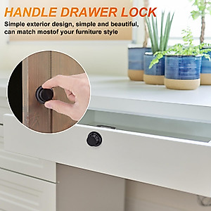 CXQamitao 5 Pack Push Button Latch Cabinet Door Catch Keyless Cupboard Locks for RV Motorhome Camper Caravan Home Yachts,Zinc Alloy&Black