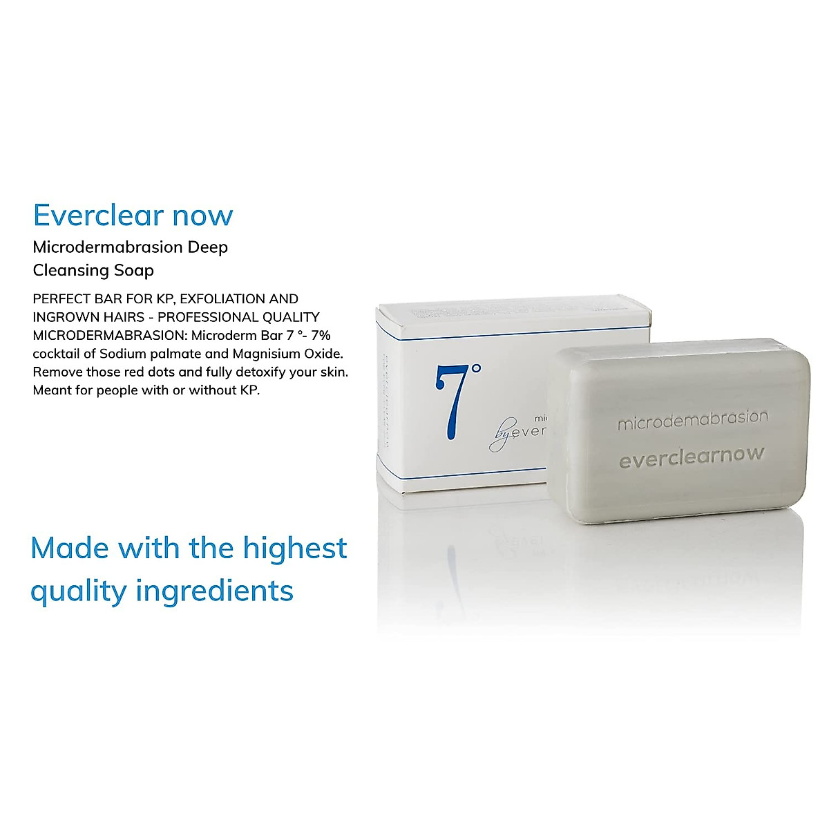 Microdermabrasion Keratosis Pilaris, Folliculitis & Acne Exfoliating Deep Cleansing Scrub Soap, KP Bump Eraser, Back & Butt Acne Exfoliant, Wash Cleanser - Rough, Bumpy & Dry Skin Gets Rid Of Redness